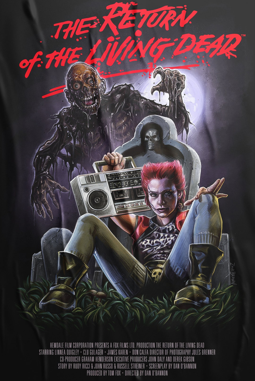 Return of the Living Dead Graveyard Poster - Etsy