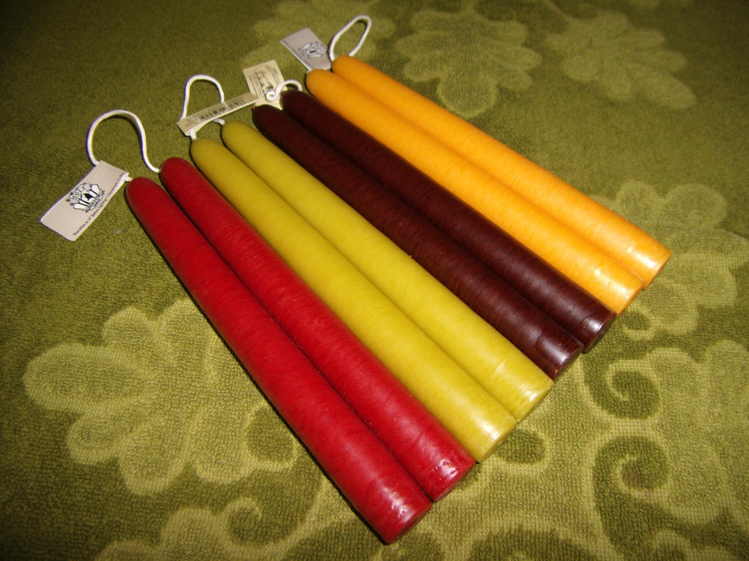 Mole Hollow 8 Inch Taper Candles. "fall" Colors! - Etsy