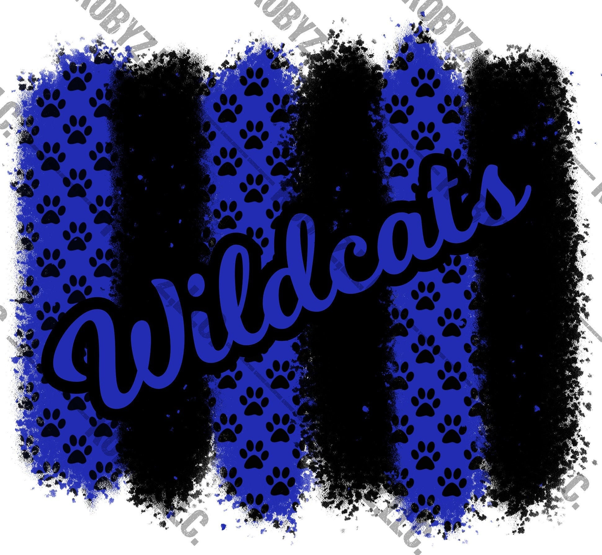 Wildcats With Paw Print Background 2 Pack Png Sublimation Designs - Etsy