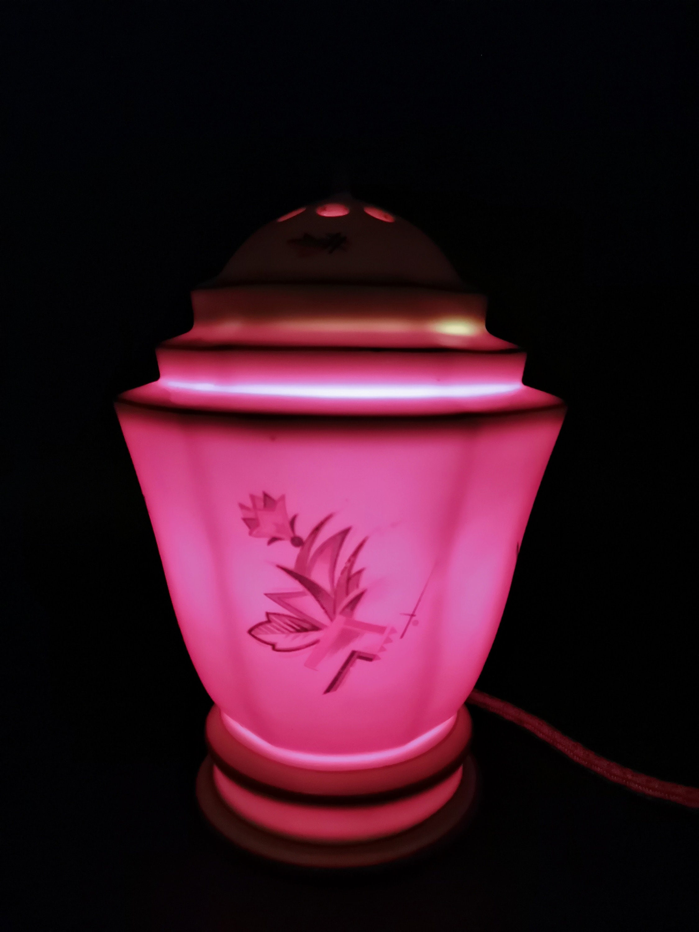 Art Deco Heubach Porcelain Perfume Lamp/vaporizer in Suprematic Style ...