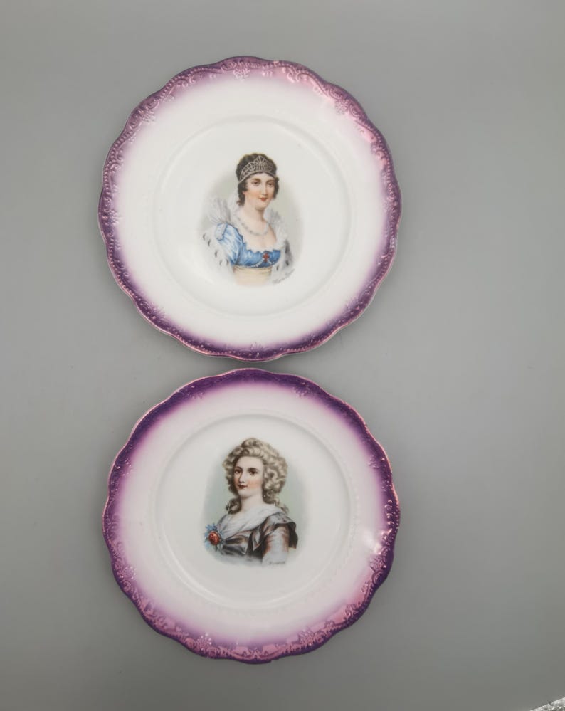Antique Porcelain Set of 4 Small Plates Napoleon and 3 Ladies,cirka ...