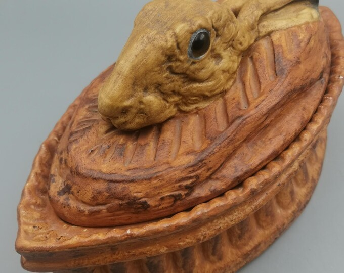 Vintage Ceramic Pillivuyt Pilivite French Rabbit Hare Game Pie Pate ...