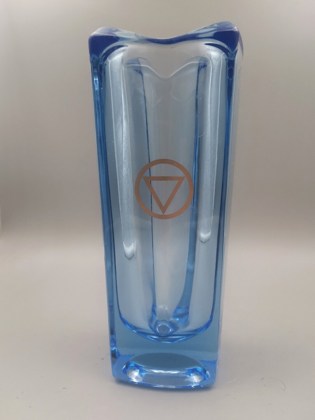 Vintage Czech/bohemian Blue Glass Vase Designed by Miroslav Kubinec for ...