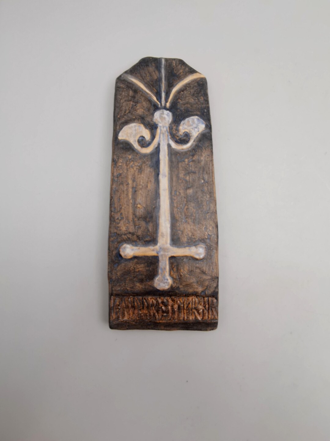 Danish Ceramic Wall Plaque Made by Emil Ruge, Motiv is a Bjolderup ...