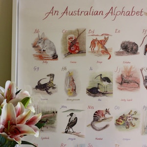 An Australian Alphabet A1 Poster - Etsy Australia
