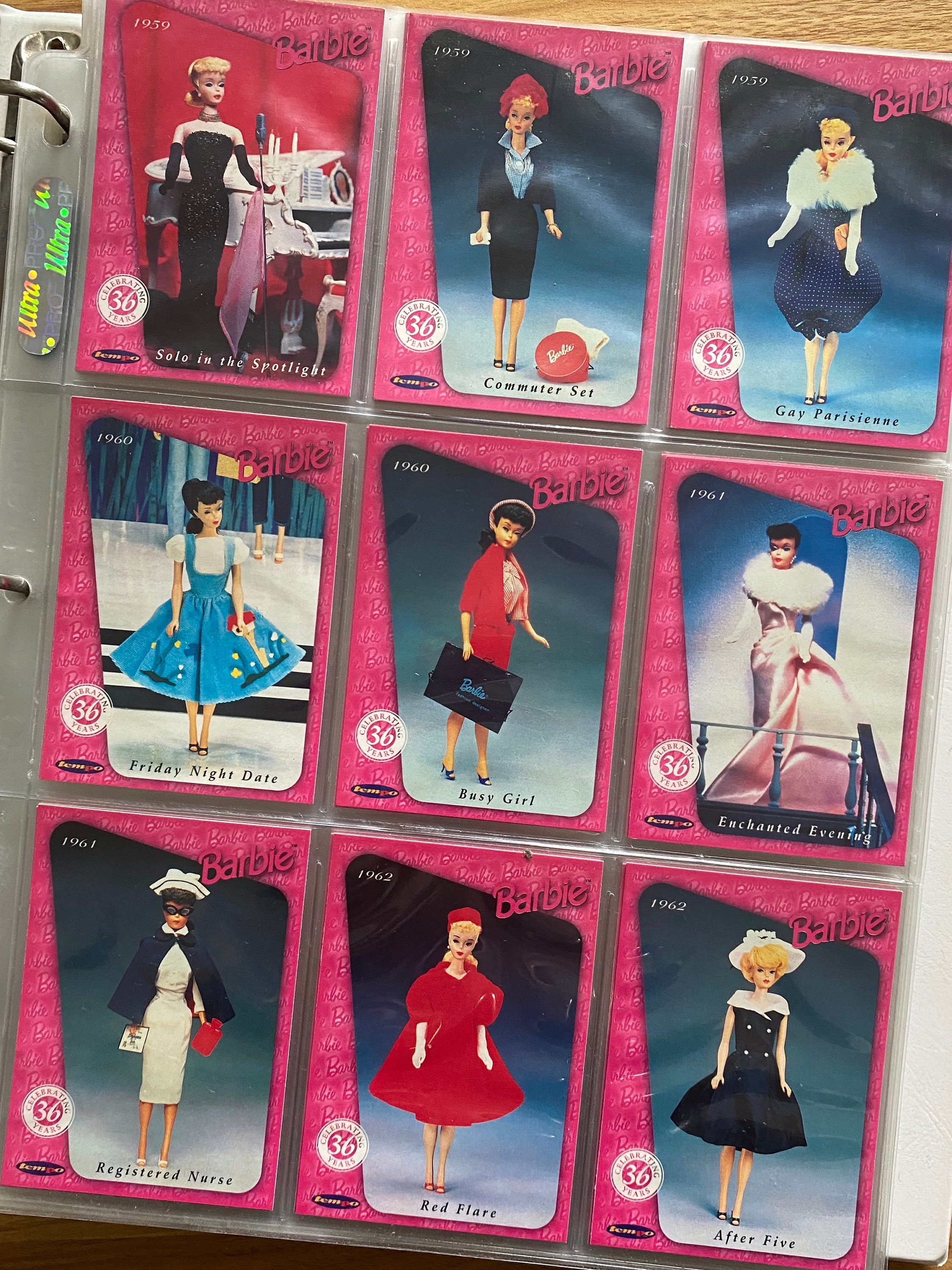 Mint Condition Complete Set Barbie Collector Cards, With Folder by ...