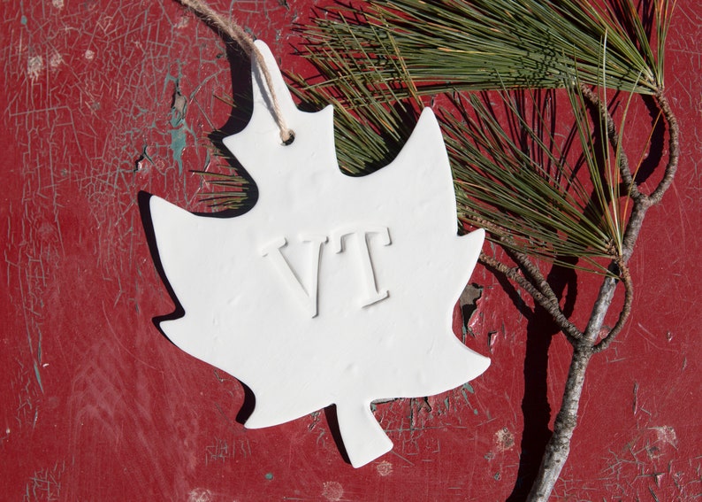 Maple Leaf Vermont Ornament - Etsy