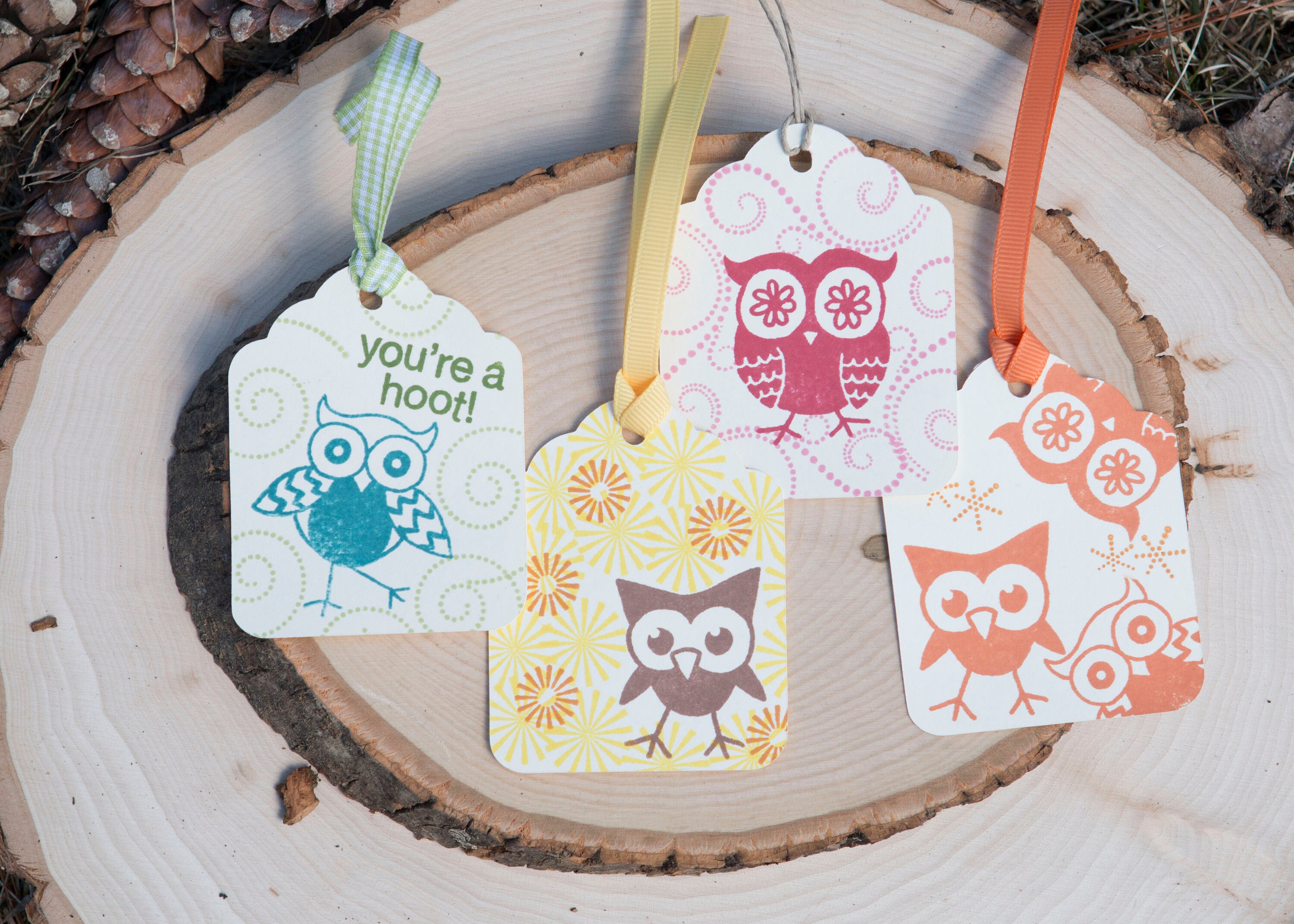Owl Stamped Gift Tags - Etsy