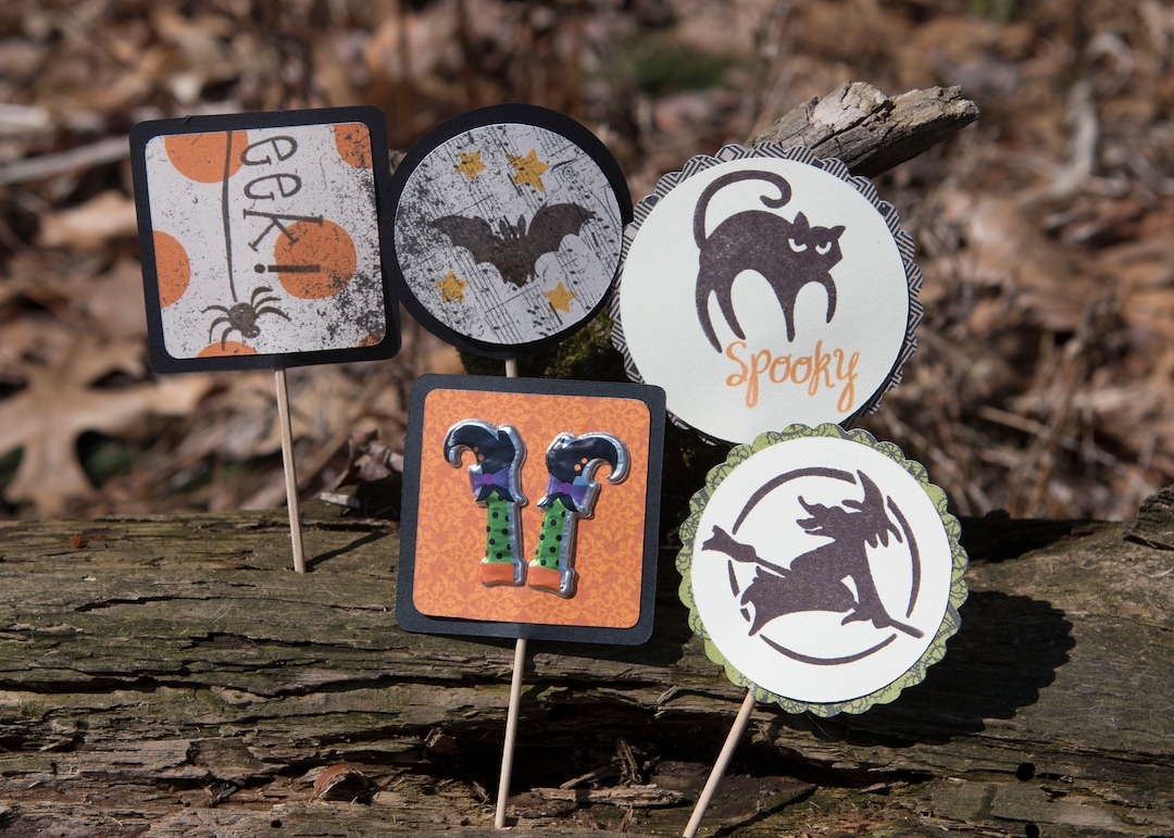Halloween Cupcake Toppers - Etsy