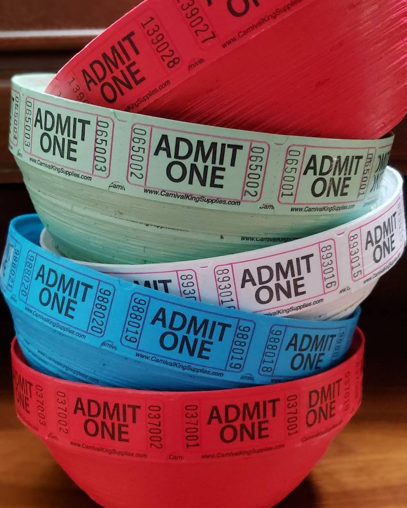 Theater Room/ Home Décor Admit One Bowl-small - Etsy