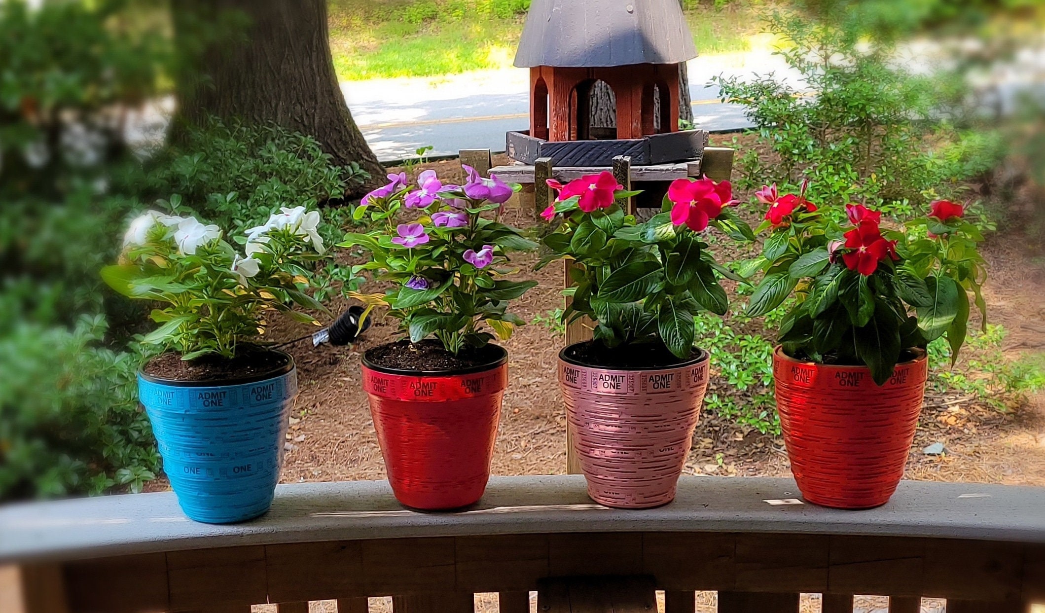 Admit One Ticket Flower Pot - Etsy