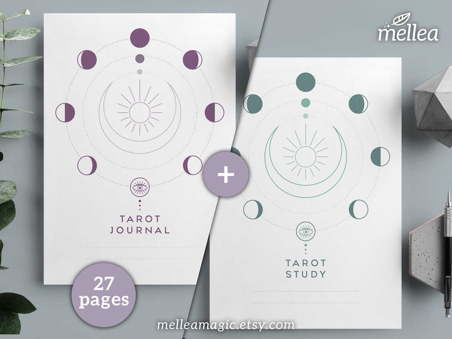 Tarot Journal Tarot Study 27 Pages Tarot Spread Pages for Binder Letter ...