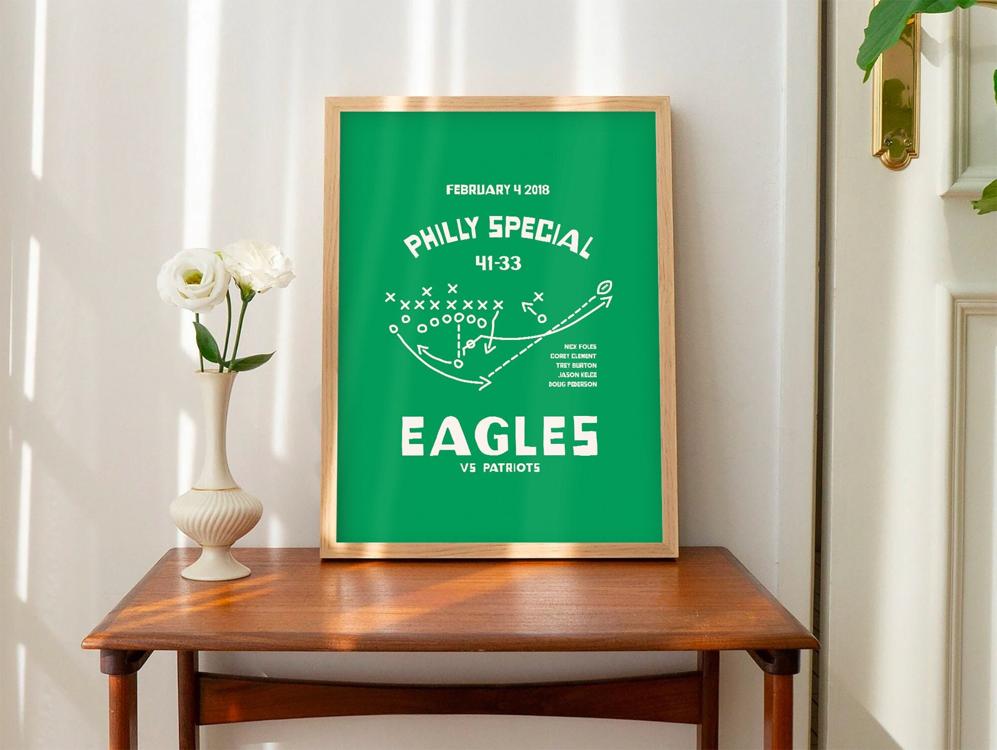 Philadelphia Philly Special Poster, Eagles Football Illustration ...