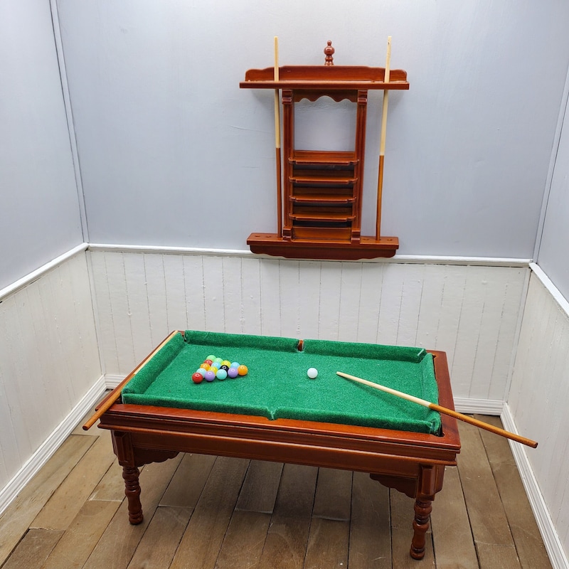 Miniature Pool Table Rack - Etsy