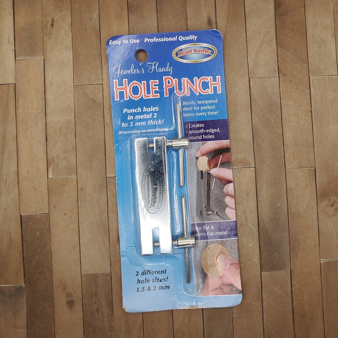Bead Buddy Jeweler's Handy Hole Punch. Makes 1.5 Mm and 2 Mm Holes in ...