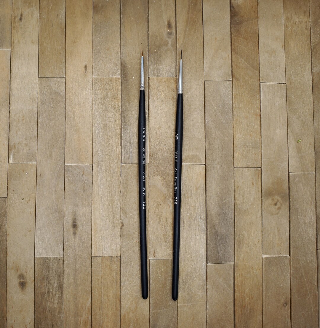 Miniature Paint Brush Set: Nylon Detail Brushes, Sizes 4/0 & 5/0 - Etsy