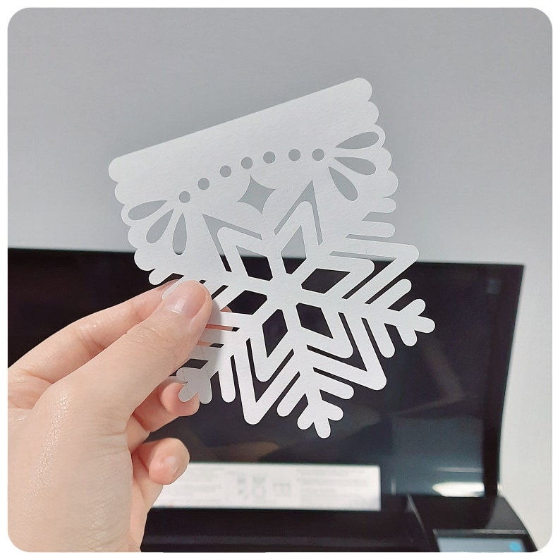 Snowflakes SVG / PNG / SILHOUETTE Cricut Mini Papel Picado Garland ...