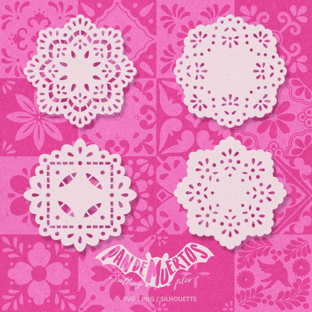 Paper Doilies 3 SVG / PNG / SILHOUETTE Cutting File for Desserts ...