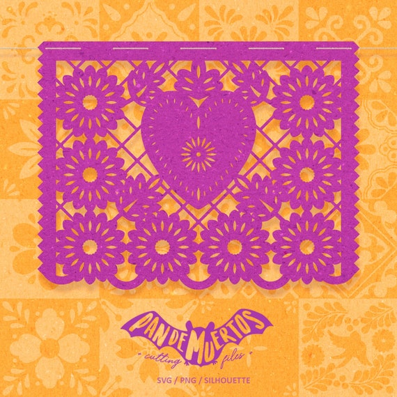 Purple Heart SVG / PNG / SILHOUETTE Papel Picado Cutting File - Etsy