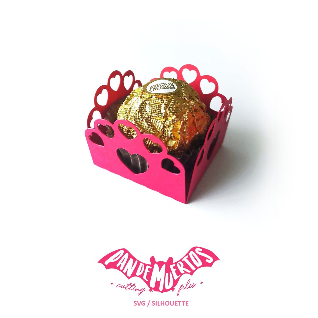 Valentine's Day Hearts Truffle Holder Letter Size Ready SVG ...