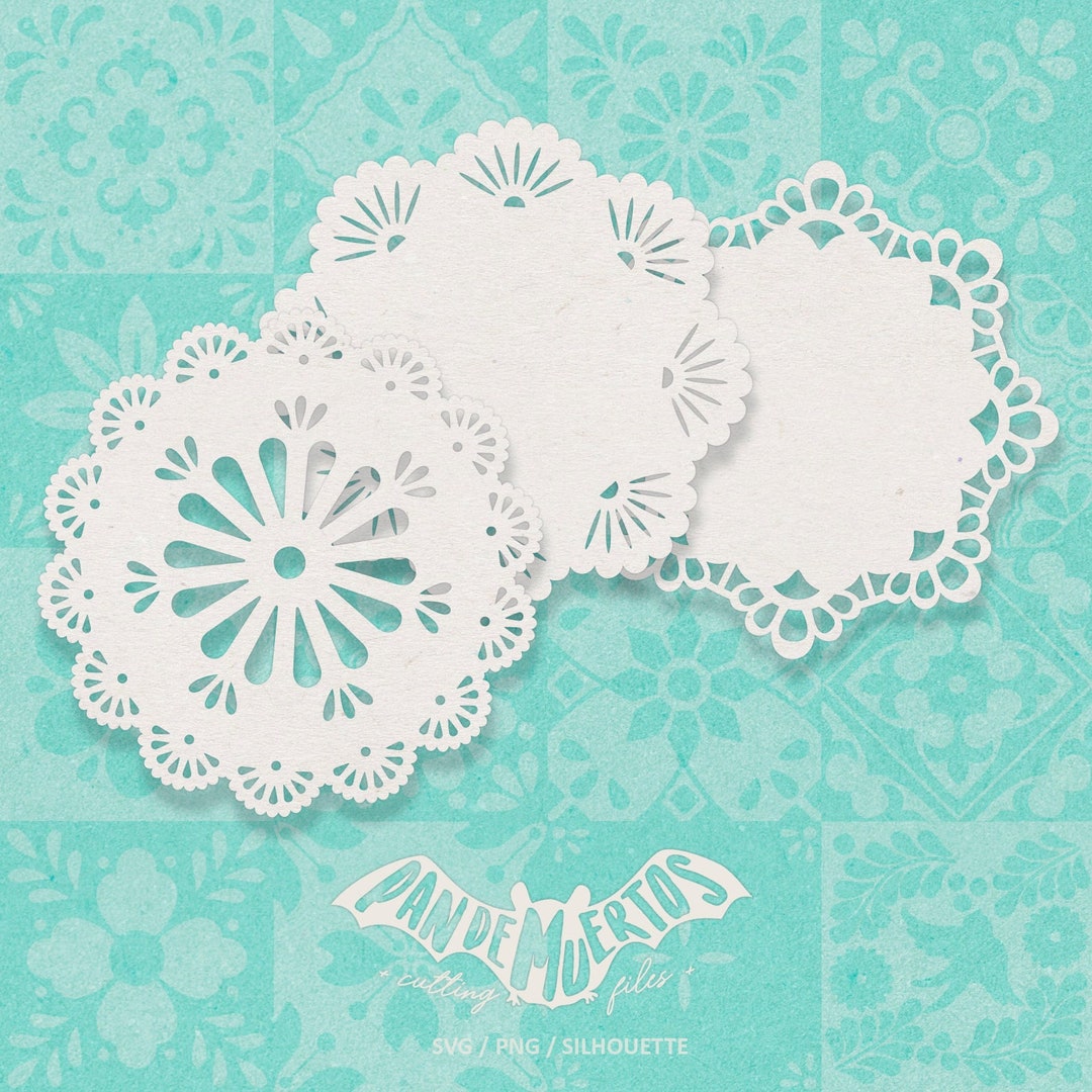 Paper Doilies 2 SVG / PNG / SILHOUETTE Cutting File for Desserts ...