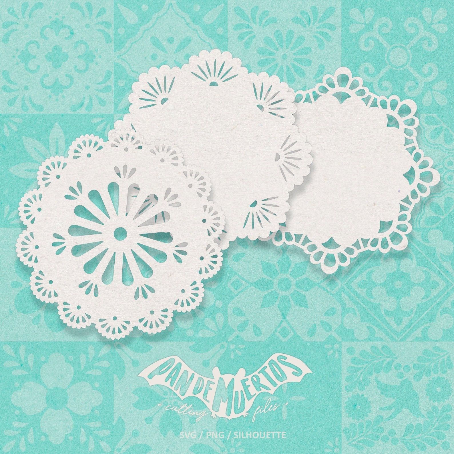Paper Doilies 2 SVG / PNG / SILHOUETTE Cutting File for Desserts ...