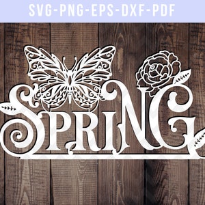 Bundle of 9 Spring Papercut Templates Floral Wreath Cut - Etsy