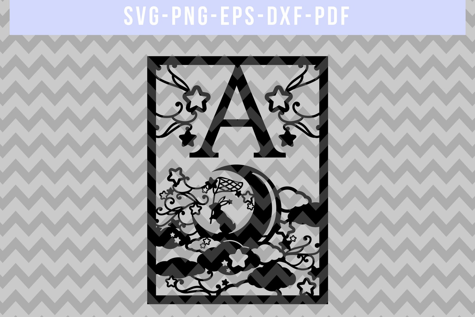 Monogram a Papercut Monogram A Svg Cut File Nursery Paper - Etsy