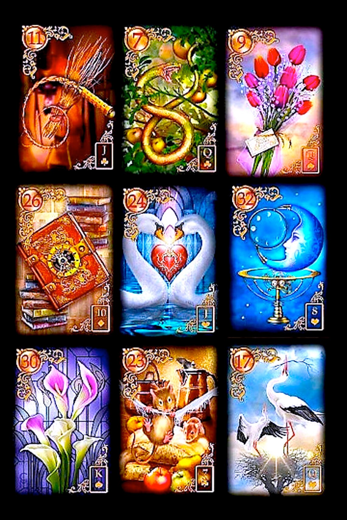 Tarot /gilded Reverie Lenormand /FIRST EDITION Tarot, Vintage Tarot ...