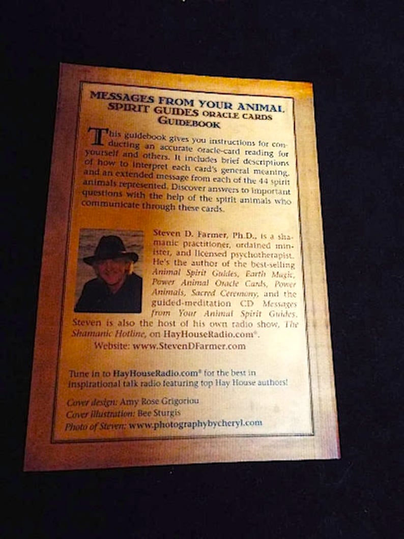 Tarot Card Deck "animal Spirit Guide Oracle" FIRST EDITION!!!!! Tarot ...