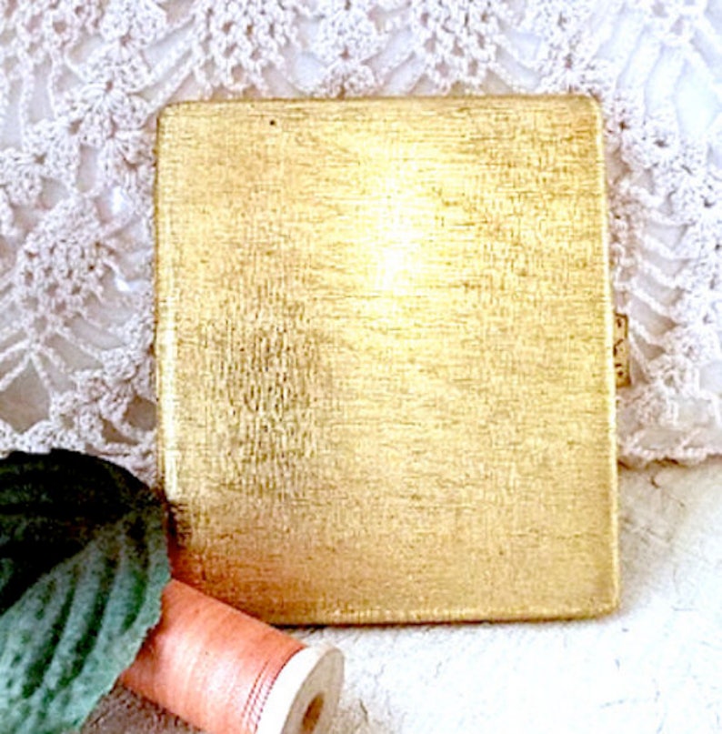 Vintage Wallet,gold Metal Wallet,1940's Vintage Wallet,brushed Gold ...
