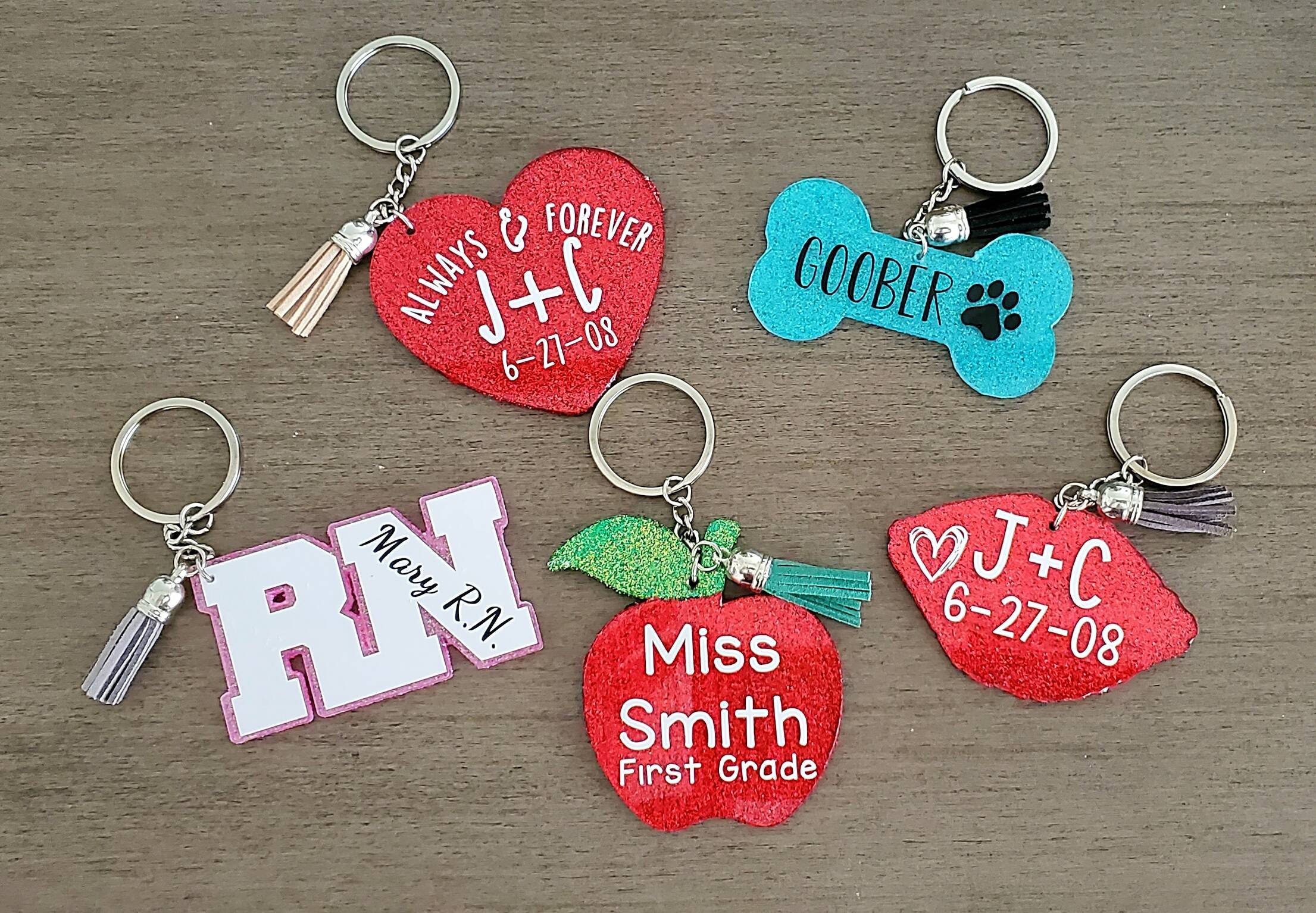 Custom Dog Bone Keychain | Etsy