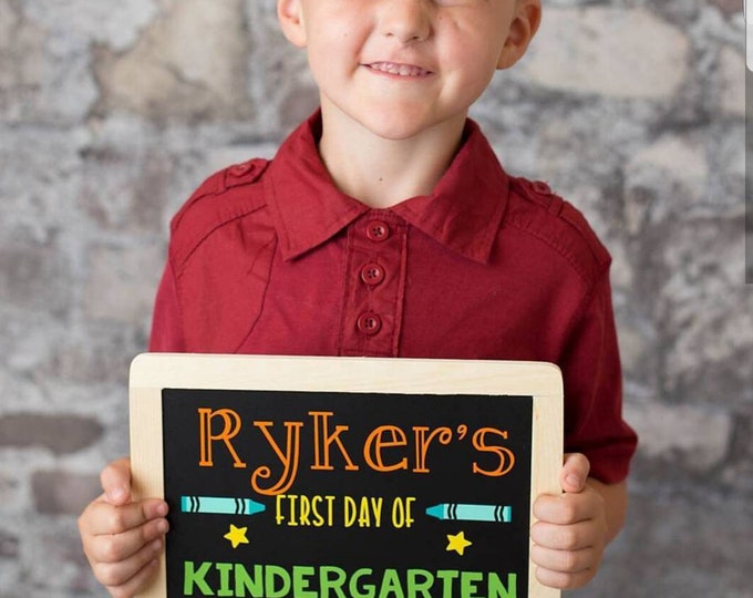 2-in-1 FRENCH First Day of School Sign, First Day of School Version ...