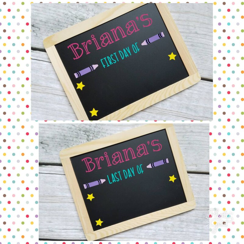 First Day Chalkboard - Etsy