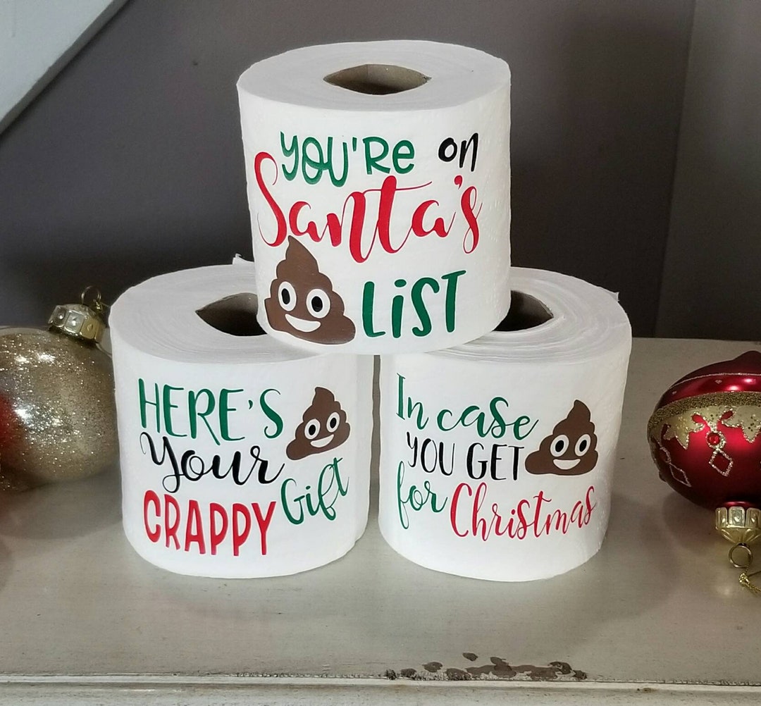 Funny Christmas Toilet Paper - Etsy