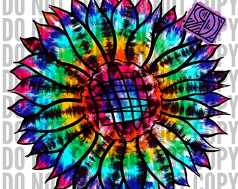 Colorful Sunflower Screen Print - Etsy
