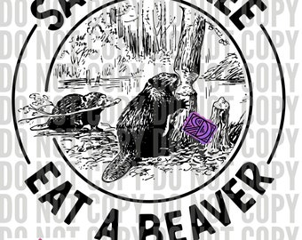 Eat a Beaver Svg - Etsy