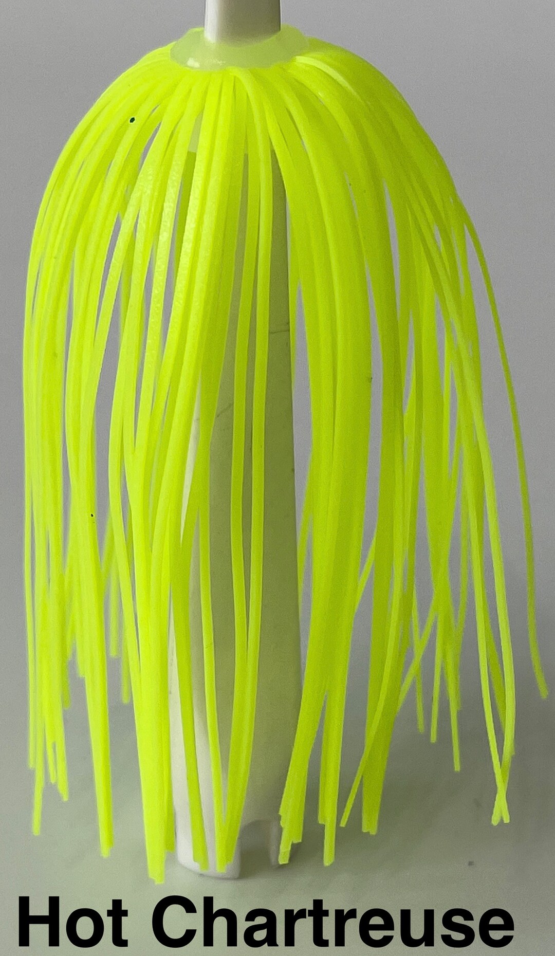 40 Pack- Hot Chartreuse Umbrella Replacement Jig Skirts - Bass, Walleye ...