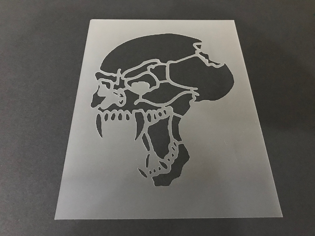 Skull #19 Stencil (buy 2 Get 1 Free! Mix & Match) - Etsy