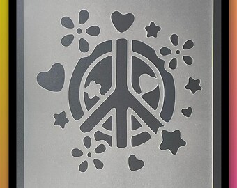 Hand Peace Sign Stencil Buy 2 Get 1 Free Mix & Match | Etsy