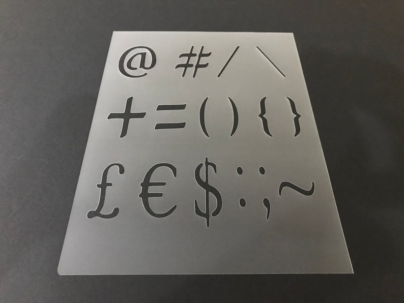 Numbers #2 Stencil 2" Tall #'s 8" X 10.5" Sheet 10mil Thick - Etsy