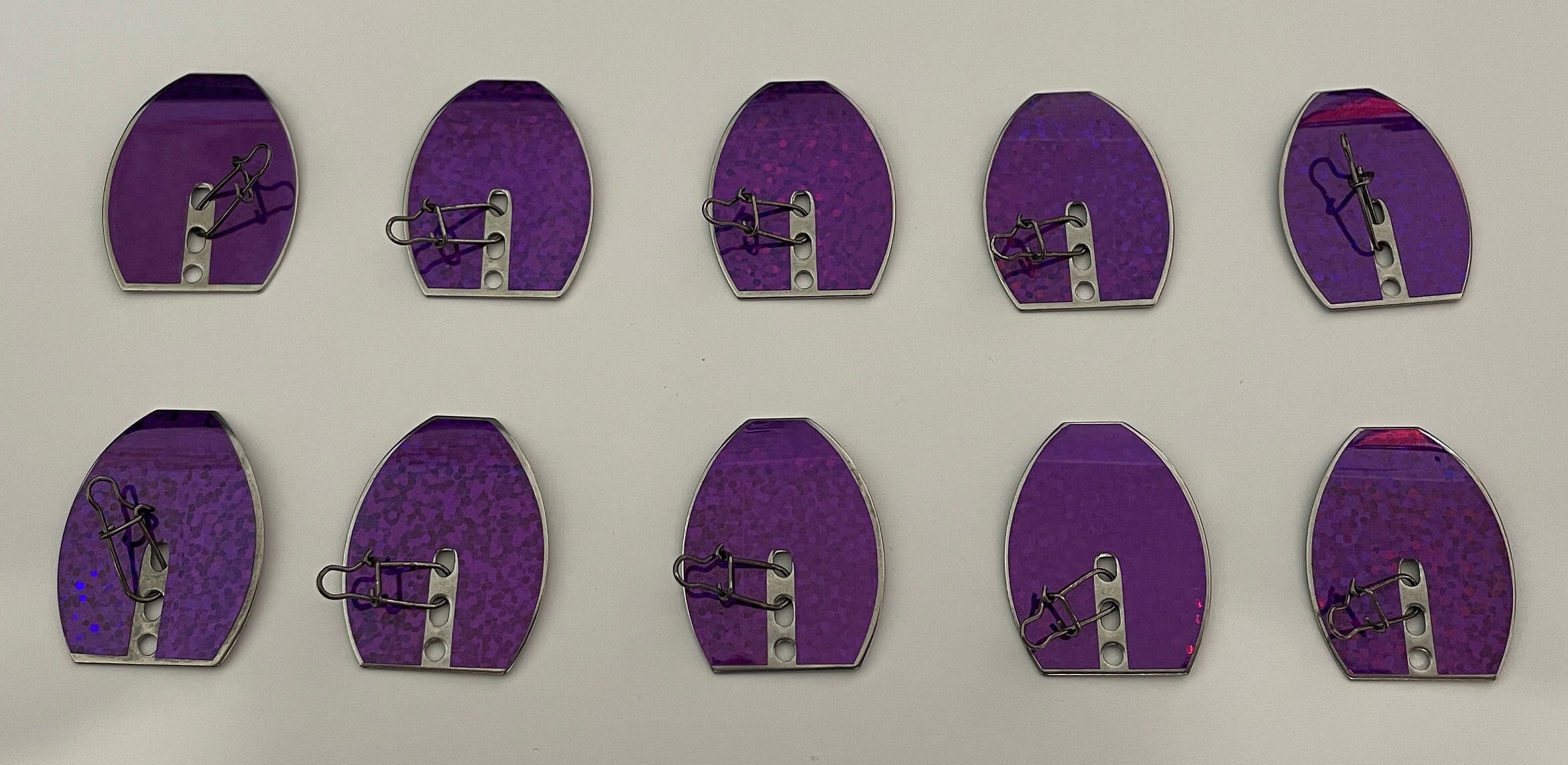 10 Purple glitter Series Custom Fishing Swim Jig Blades - Etsy