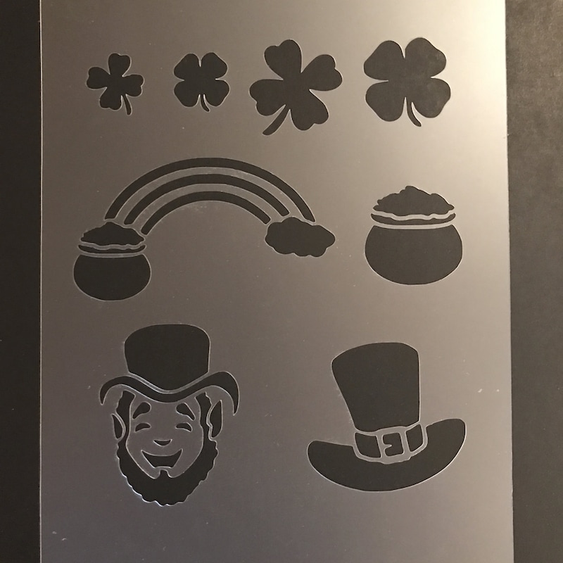 St Patrick Stencil - Etsy