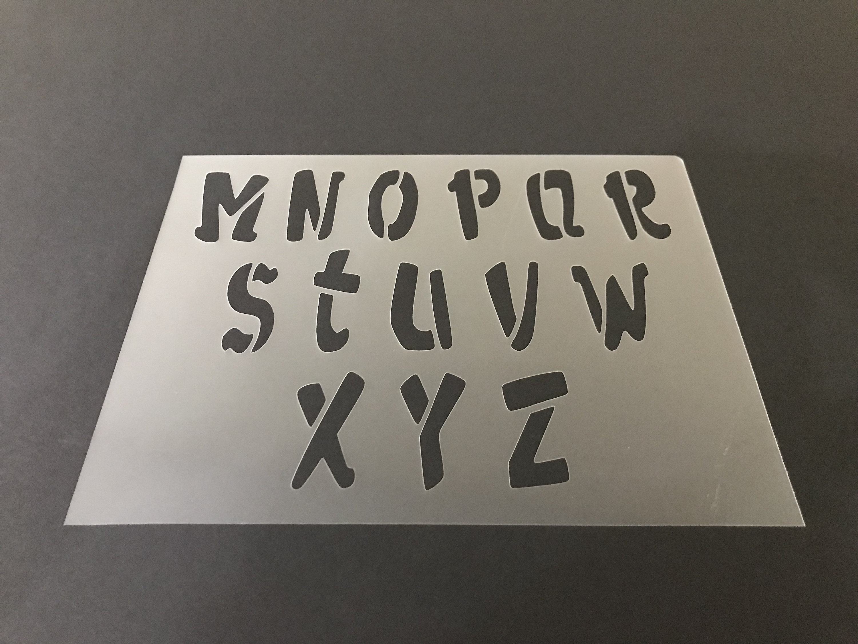 Alphabet 5 Stencil 2 Tall Letters 8 X 10.5 - Etsy