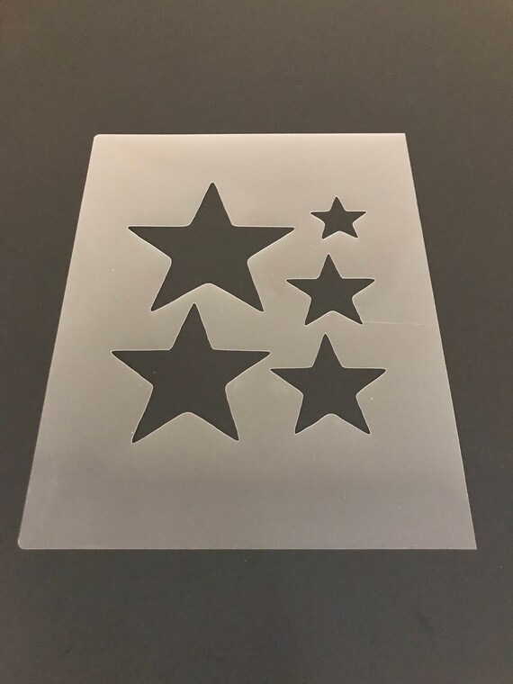 Stars 1 Stencil Buy 2 Get 1 Free Mix & Match | Etsy