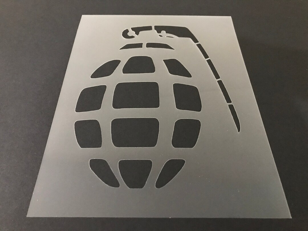 Grenade 3 Stencil buy 2 Get 1 Free Mix & Match - Etsy
