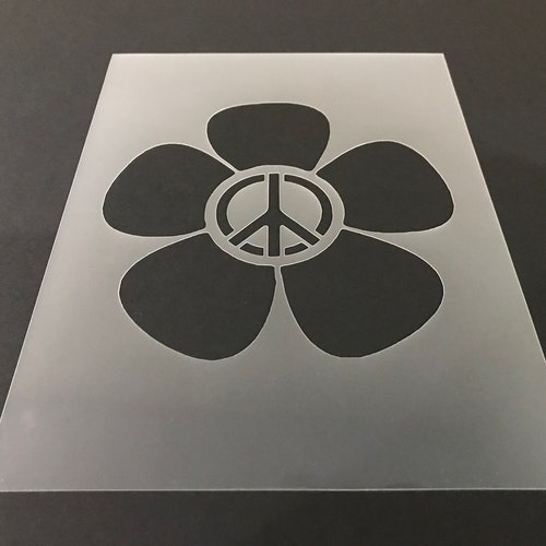 Peace Sign Stencil - Etsy