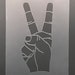 Hand Peace Sign Stencil ( Buy 2 Get 1 Free! Mix & Match) - Etsy