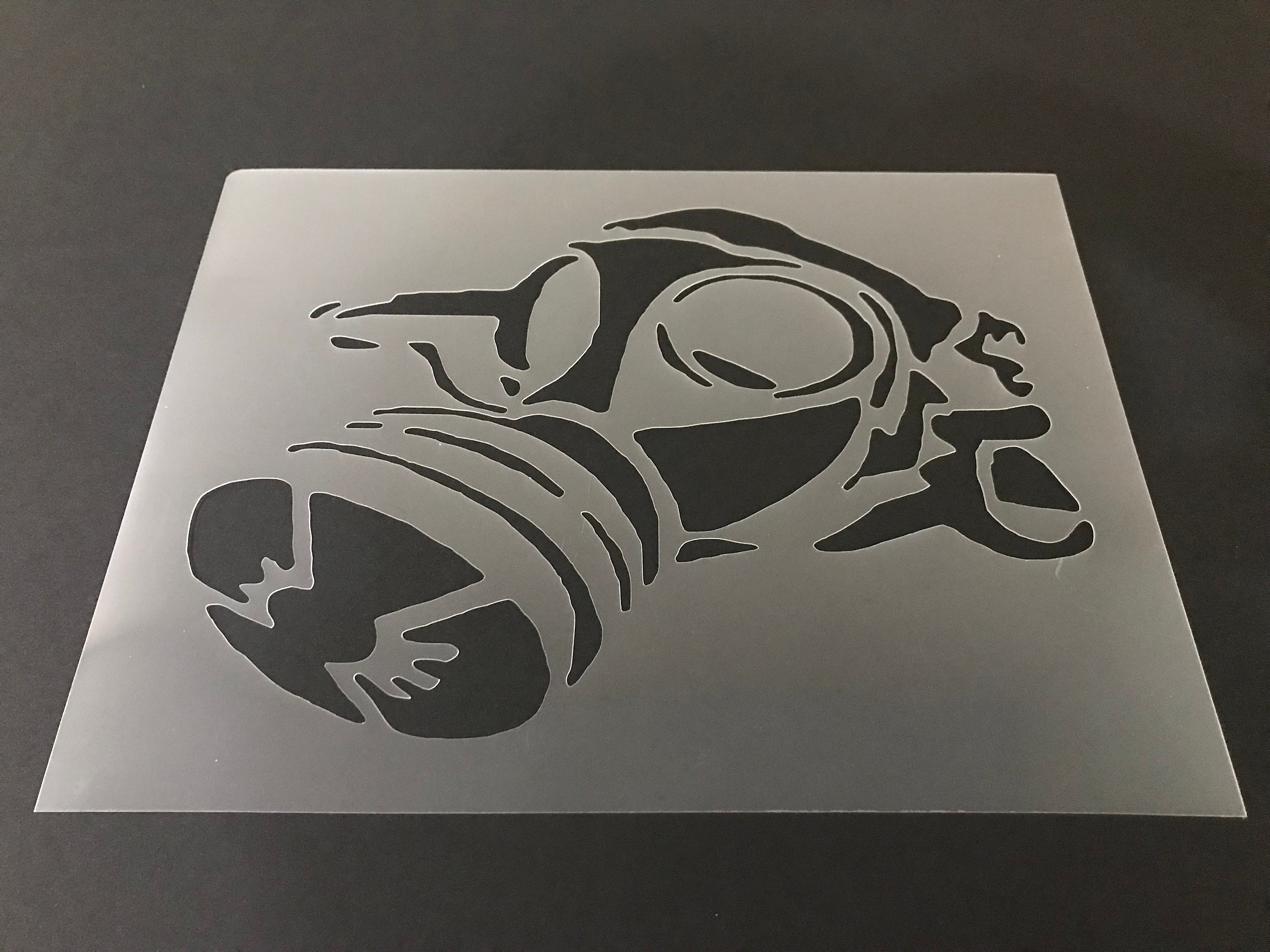 Spray Paint Stencils Gas Mask