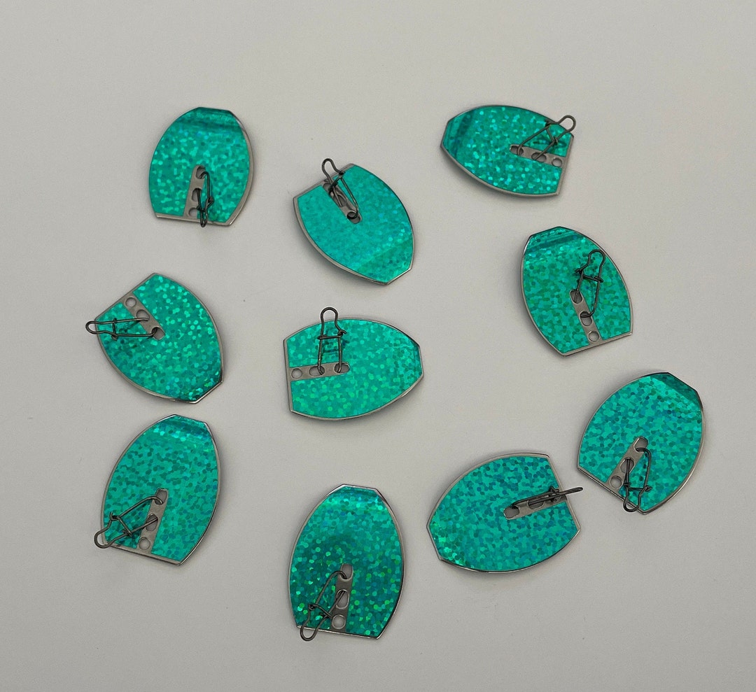 10 Mint Green (glitter Series) Custom Fishing Swim Jig Blades W ...